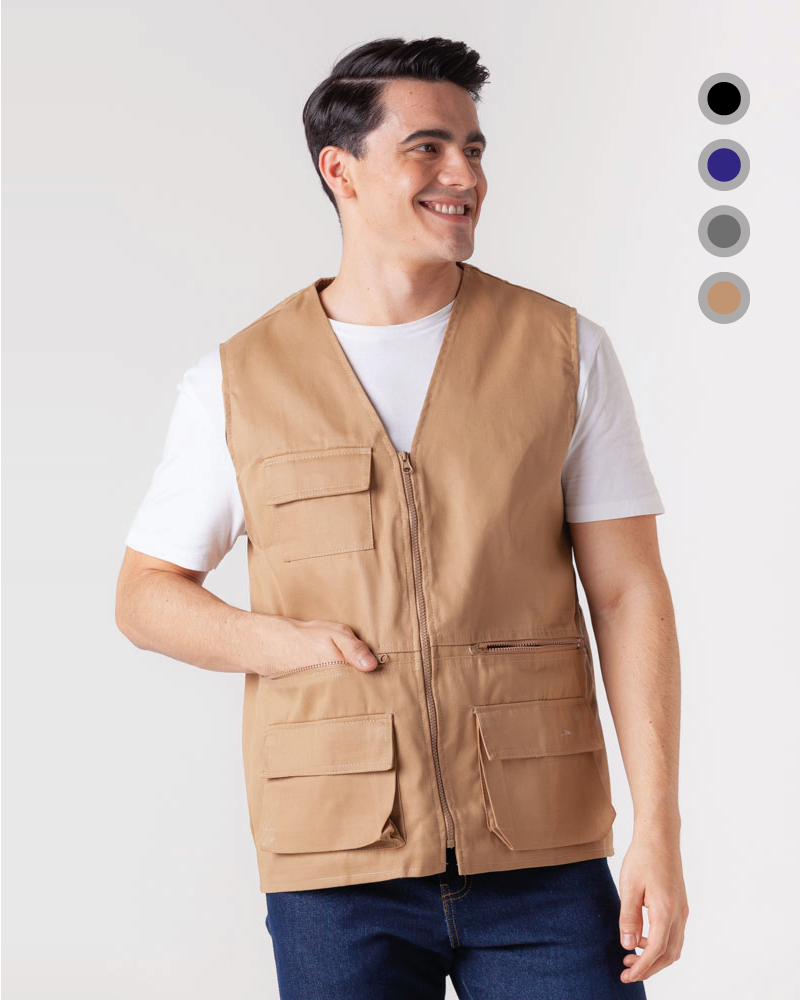 Chaleco En Dril Unisex 4 Colores Ref: 042 – Dotaciones Corporativas
